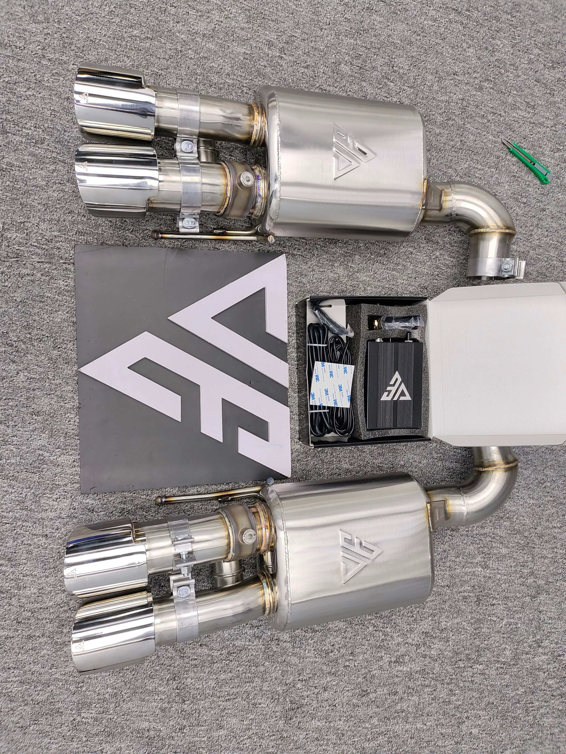 S550 Ford Mustang GT Valved Axle Back – Valved Exhausts